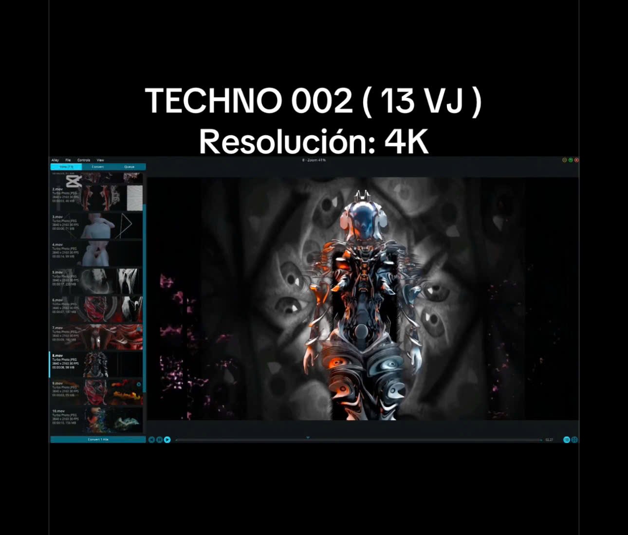 Techno 002 4K ( 13 VJ )