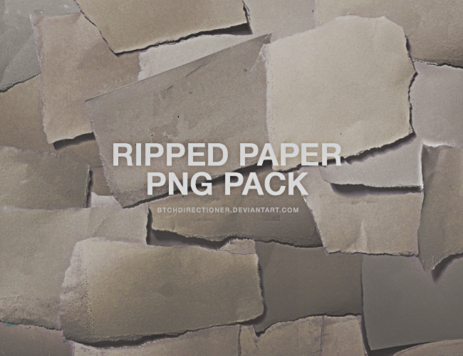 ripped / torn paper png pack pt.1