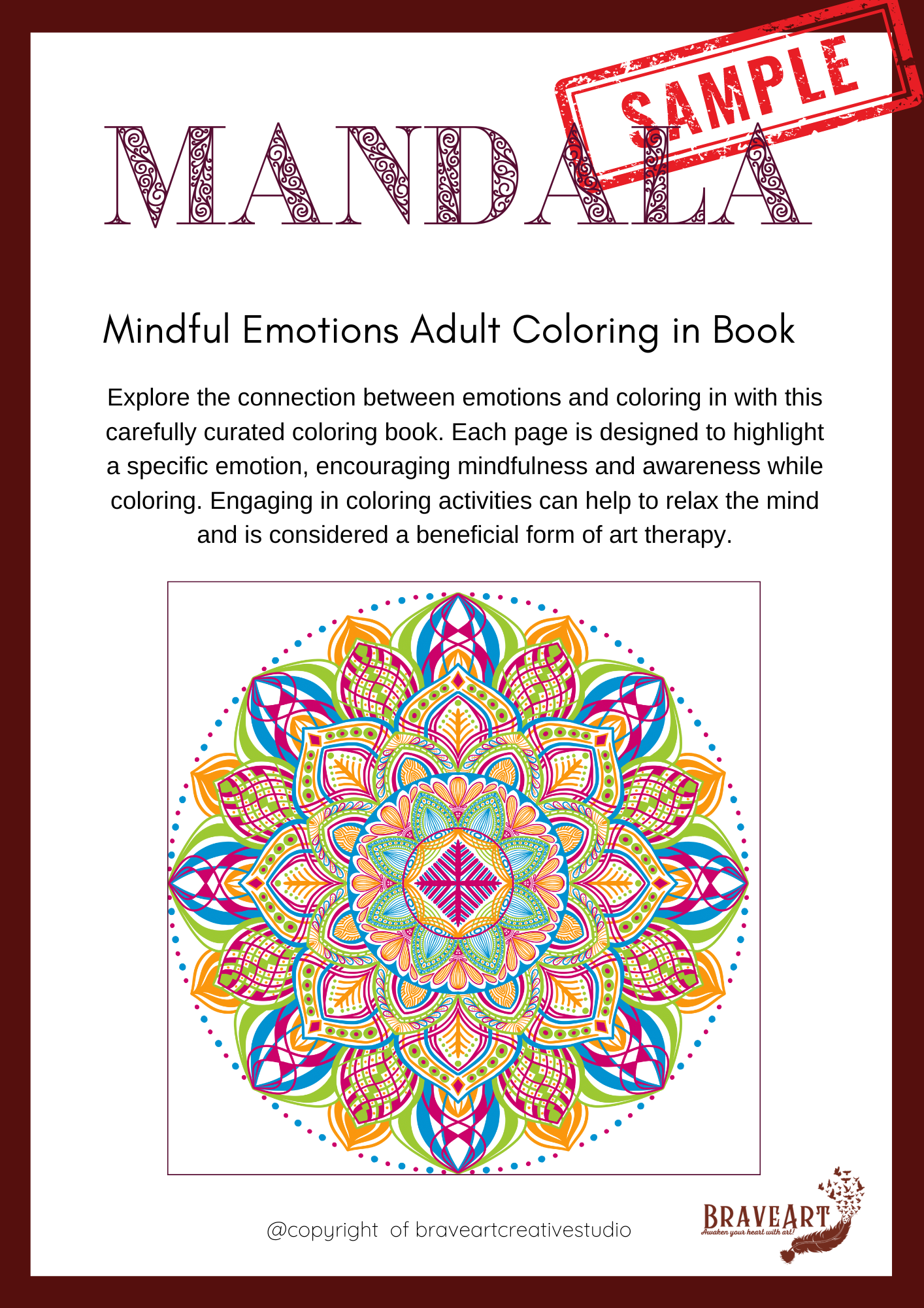 Feeling Mindful Mandala Colouring-in Book