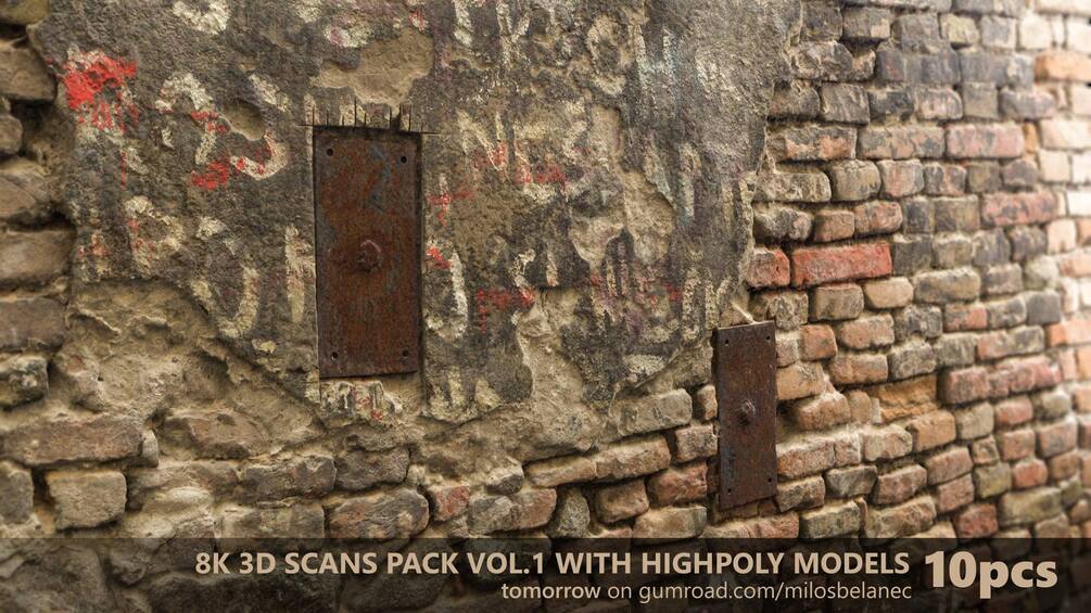 8K 3D Scans packVOL.1 with highpoly models by DeepMind.sk