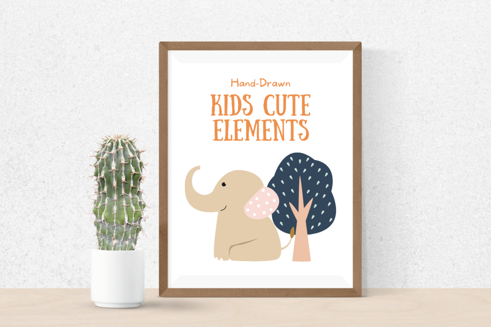 Hand-Drawn Kids Cute Elements