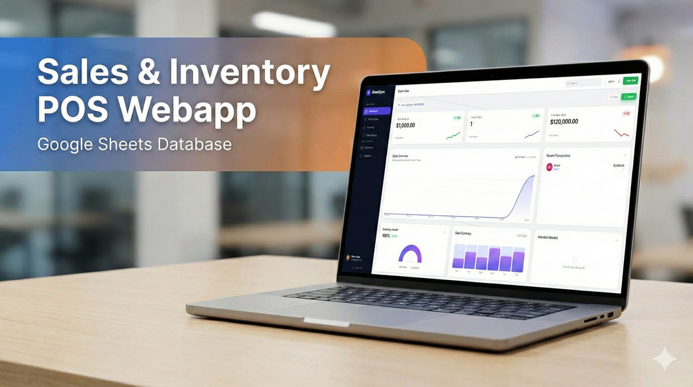 Google AI Studio Template | Sales & Inventory POS Webapp — HTML ...
