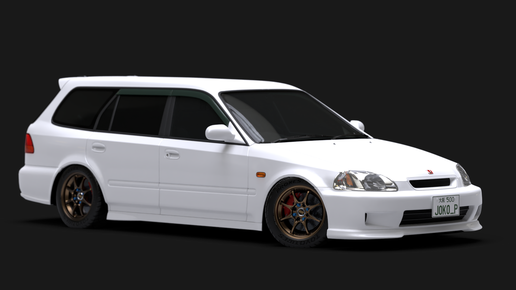Honda Orthia Wagon (EK9 front-end) 3D Model