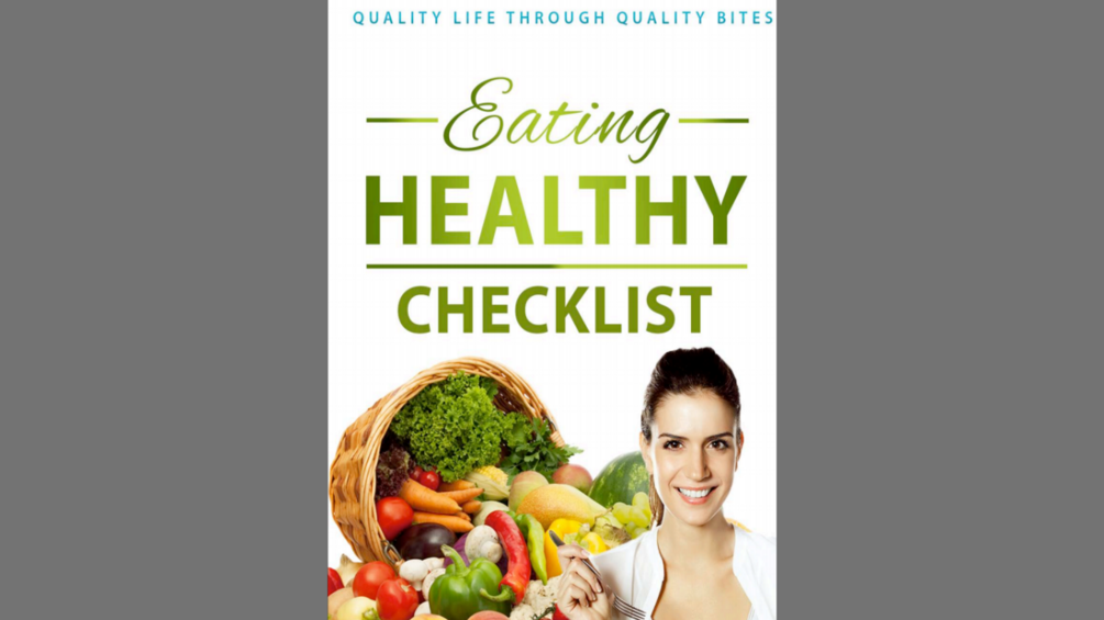 Eating Healthy Checklist Book