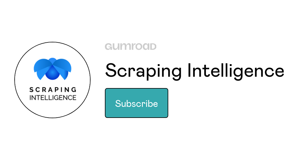 Scraping Intelligence