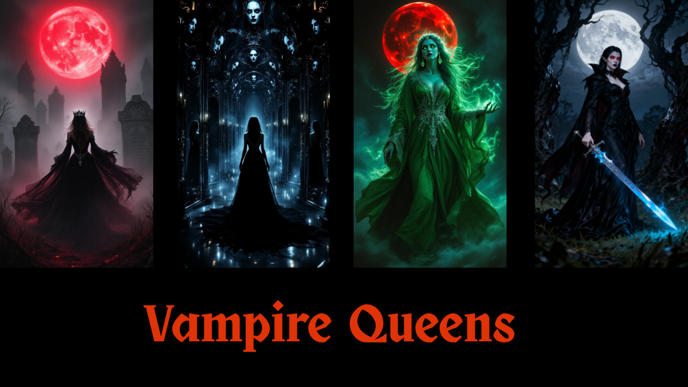 Vampire Queen AI Portrait Pack – 50 Dark Fantasy Images (4K) + Bonuses