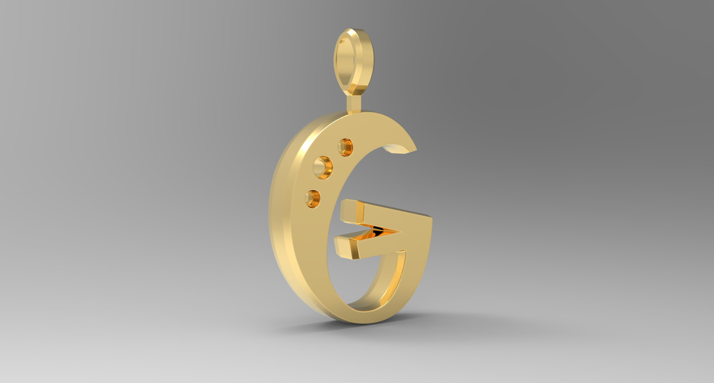 G Letter Pendant Gold