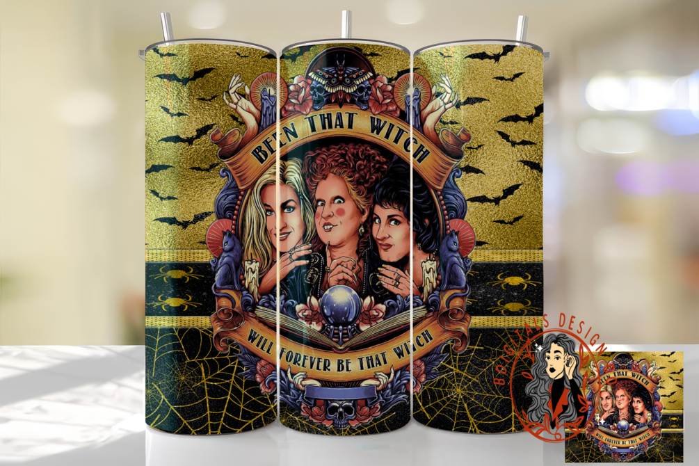 Hocus Pocus, Sanderson Sisters, 20oz Skinny Tumbler Sublimation Design ...