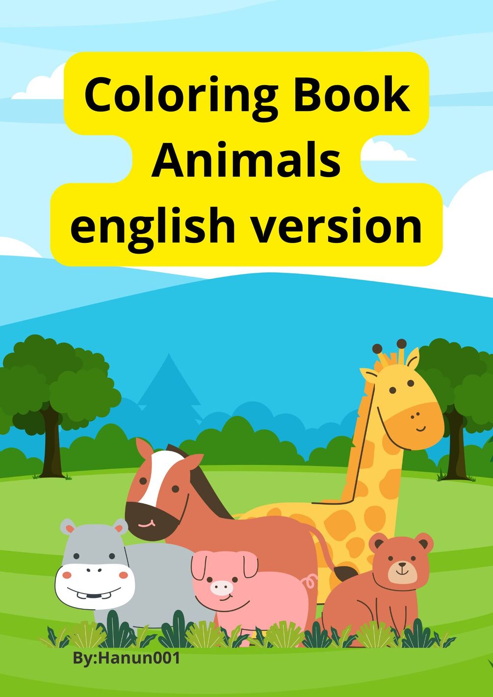 Animal Coloring Book for Kids – English Version
