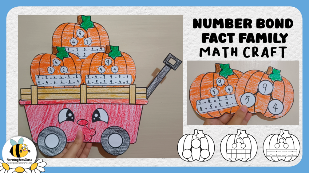 Number Bond Craft Fall Activities Pumpkin Fact Family Addition ...