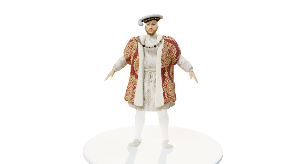 Blender 3d model of henry VIII