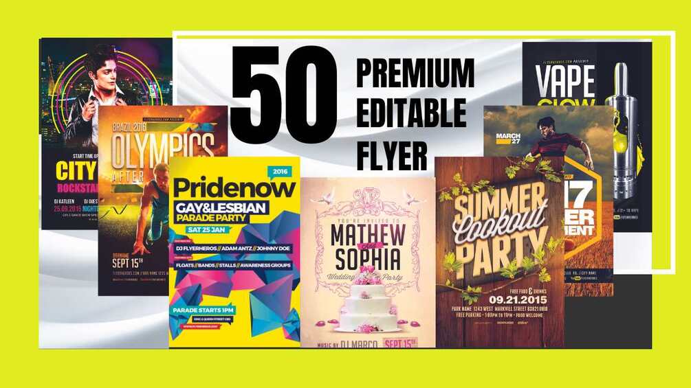 50 Editable Flayer Pack