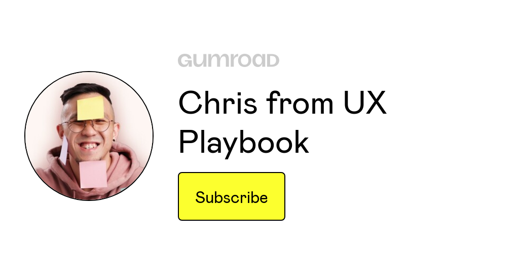 Chris from UX Playbook