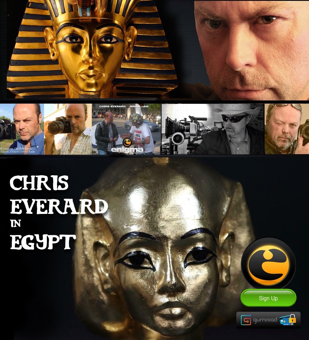 Chris Everard in Egypt on the Enigma Channel 2024 - Chris Everard - British author & Film maker