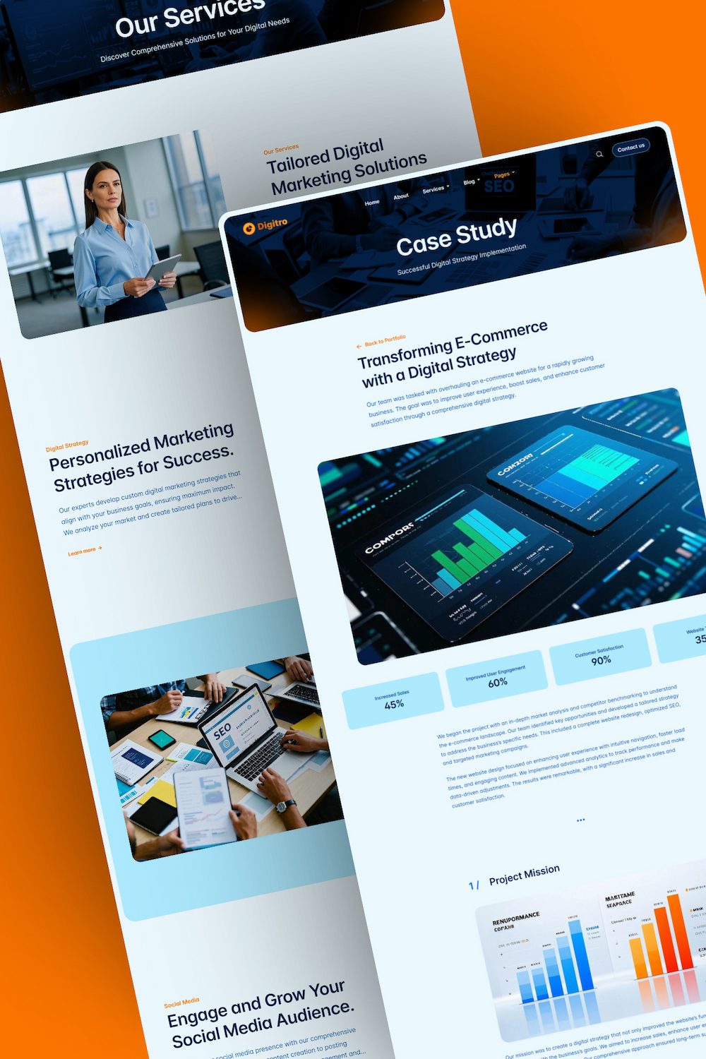 Digitro - Complete Digital Marketing Agency HTML Website Template