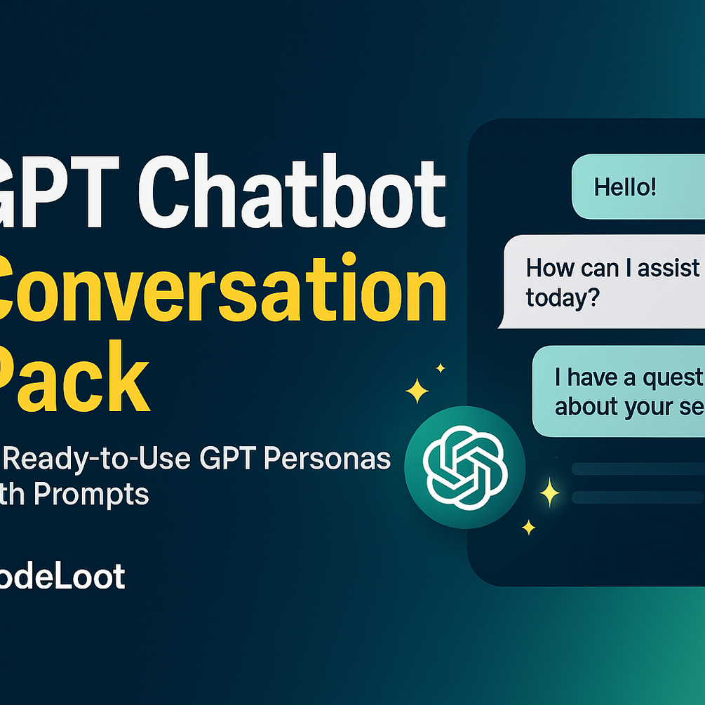 💬GPT Chatbot Conversation Pack (10 Personas + Prompts) – CodeLoot
