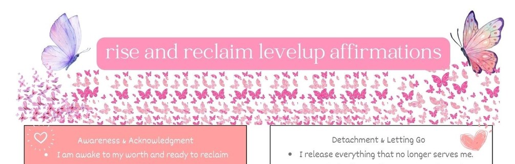 🃏 RISE & RECLAIM: The Printable Affirmation Card Pack