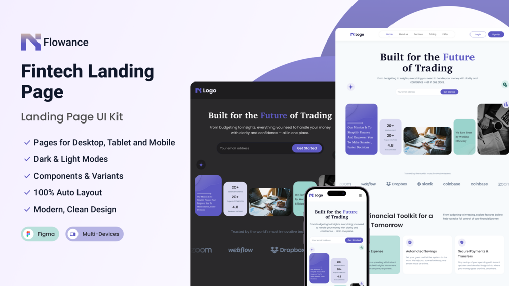 Fintech Landing Page | Template