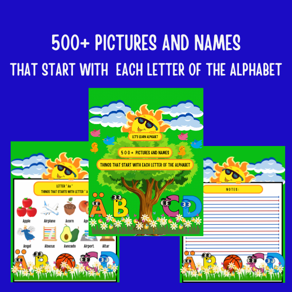 BUNDLE - 3 IN 1 LET'S LEARN ALPHABET ( printable and editable to canva )