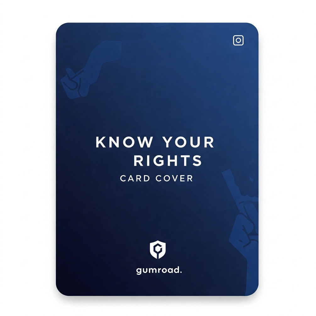 KNOW YOUR RIGHTS CARD / TARJETA DE DERECHOS