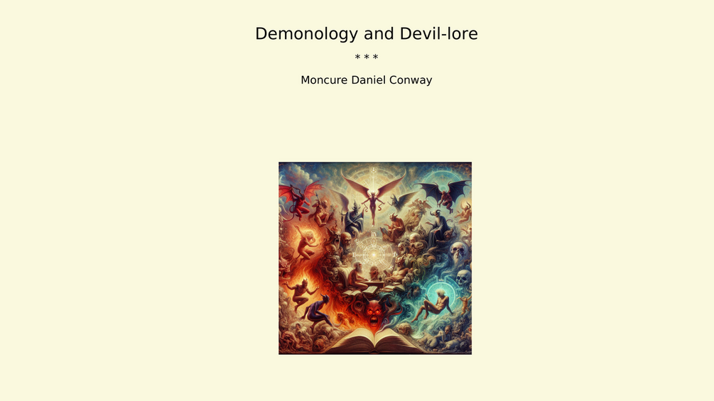 Demonology and Devil-lore