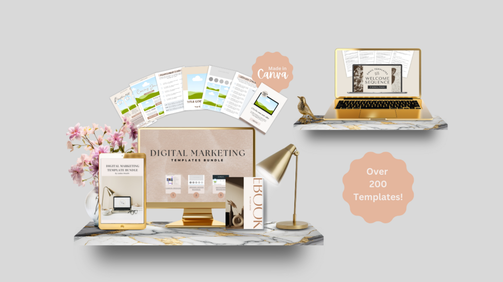 Digital Marketing Canva Templates Bundle