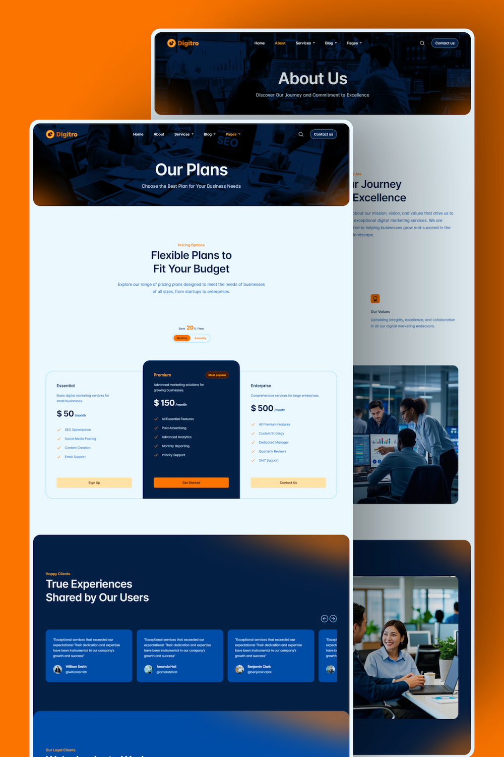 Digitro - Complete Digital Marketing Agency HTML Website Template