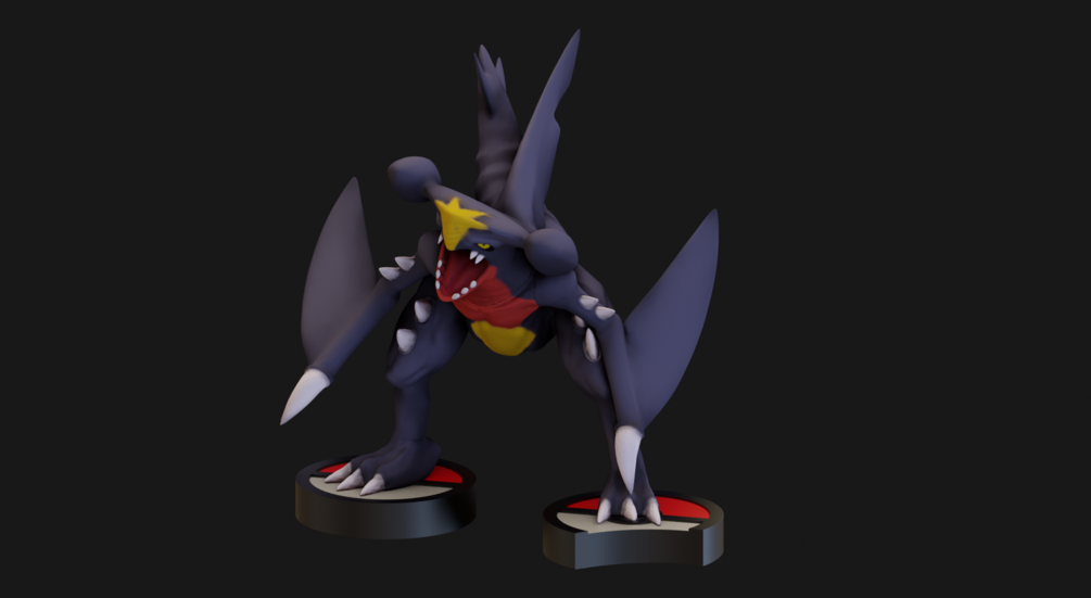 POKEMON GARCHOMP - 1TO10 STL FILE 3D PRINT MODEL