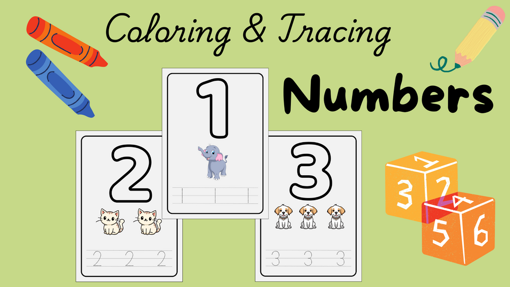 My First Number Coloring & Tracing Book: Learn to Write & Color 1 to 10!