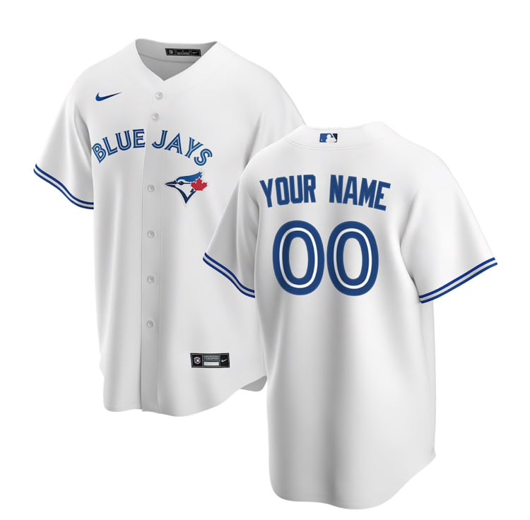 Toronto Blue Jays Custom Home White Jersey