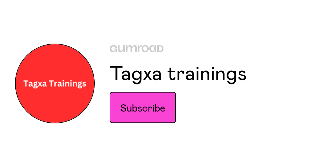 Tagxa trainings