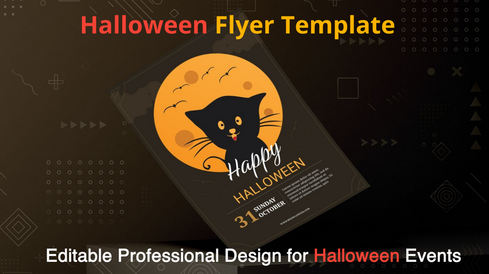 Halloween Flyer Template | Editable Professional Design for Halloween Events