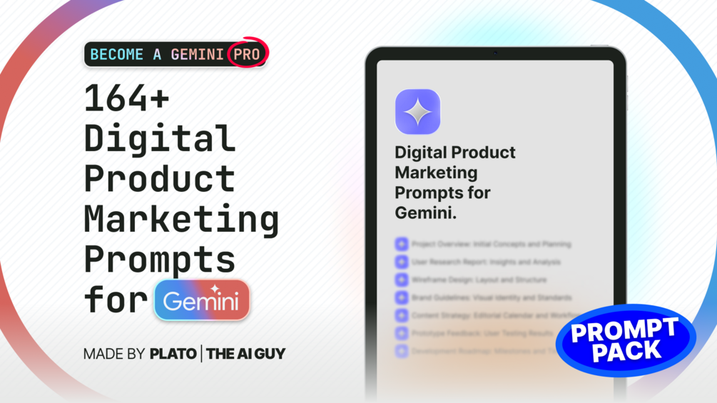 164+ Digital Product Marketing Prompts for Google Gemini