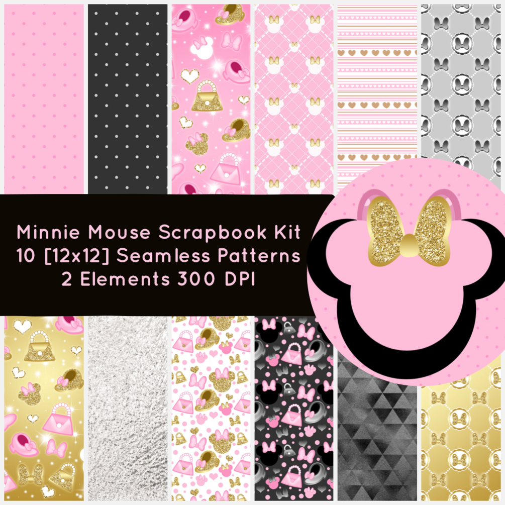 Minnie Mouse Scrapbook Kit