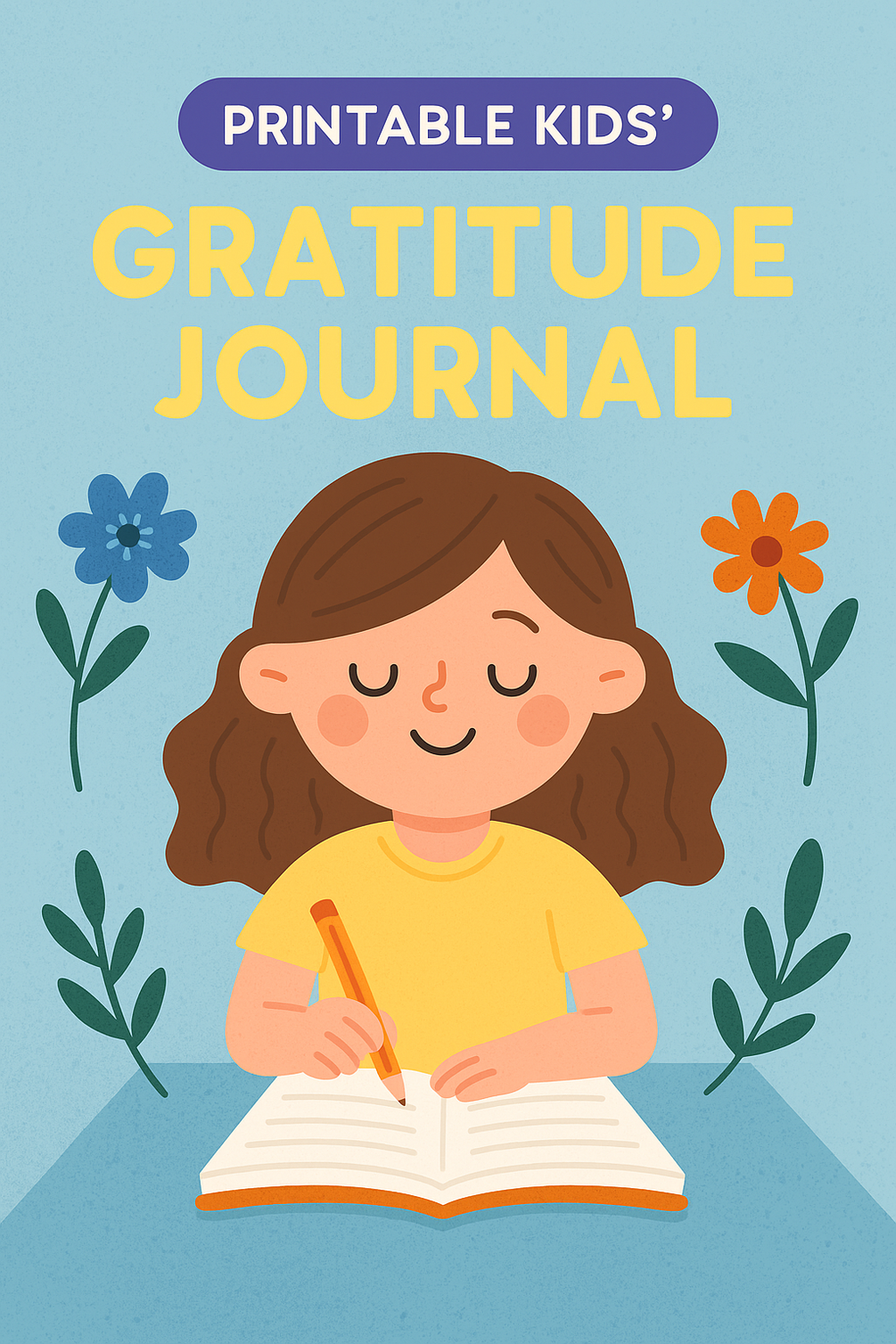 30-day Printable Kids Gratitude Journal