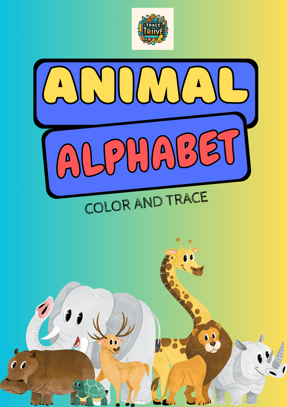 Animal Alphabet Coloring Worksheets | Trace and Thrive