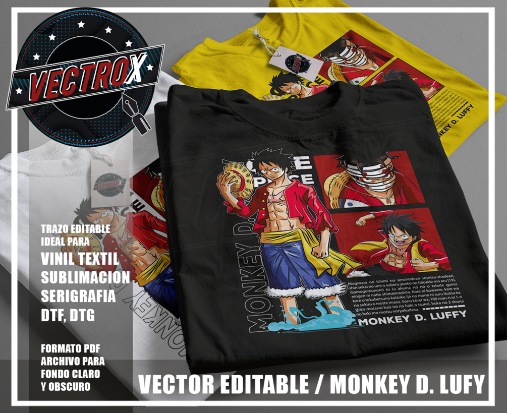 Vector Editable - Monkey D. Luffy