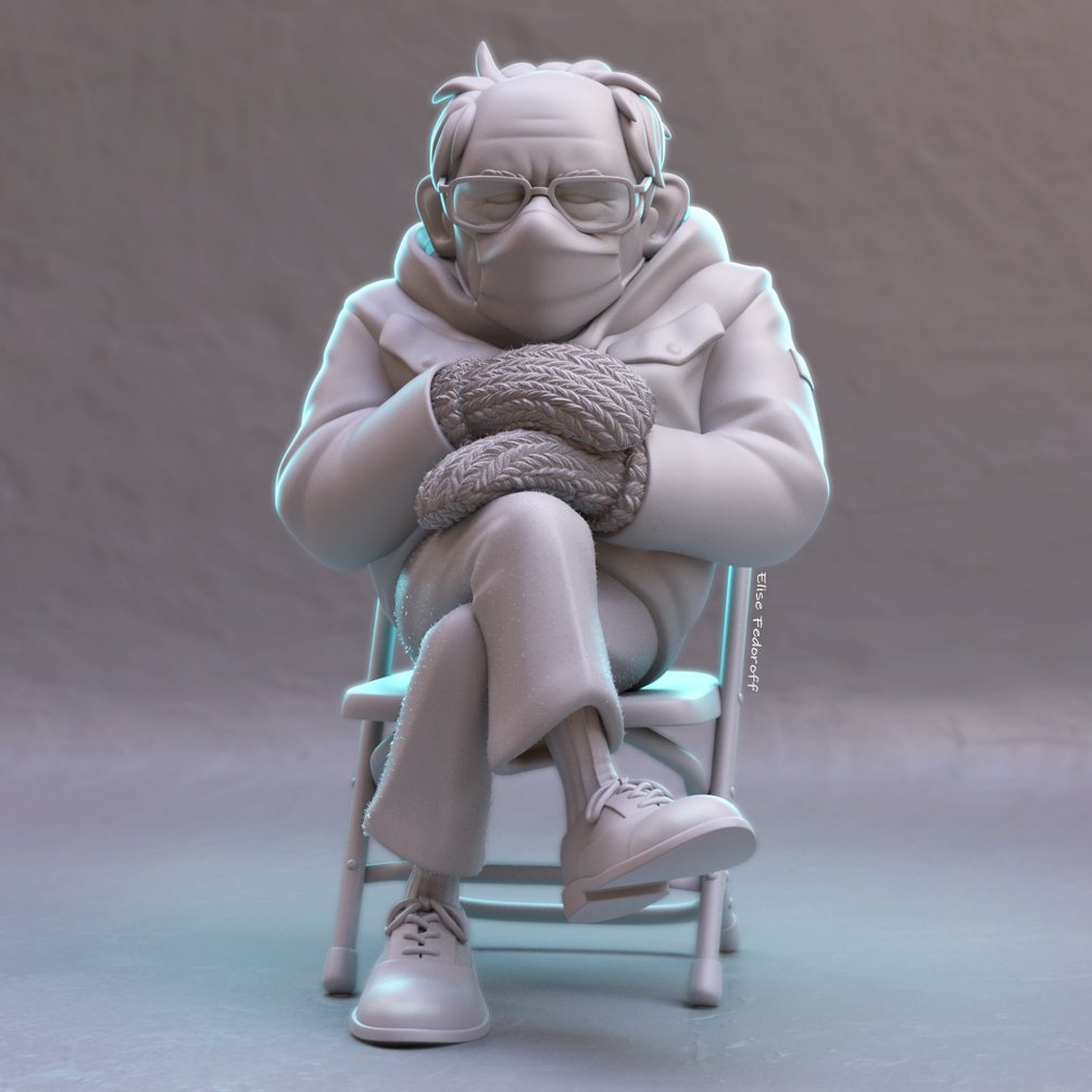 Bundled Bernie for 3D Printing
