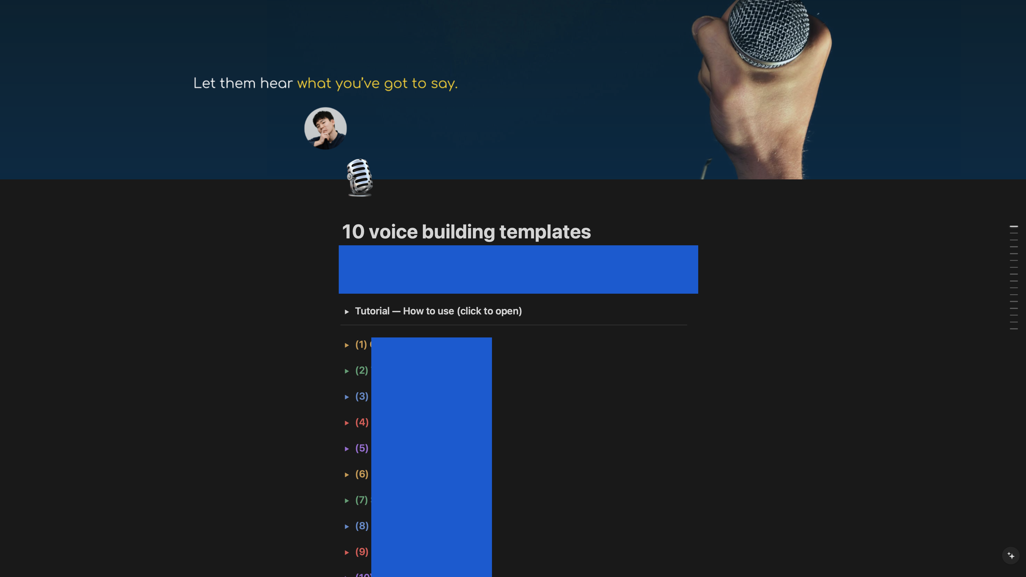 10 Voice Building Templates