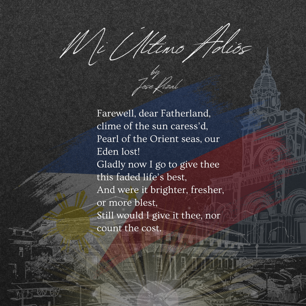 Mi Último Adiós by Jose Rizal | Art and Literature