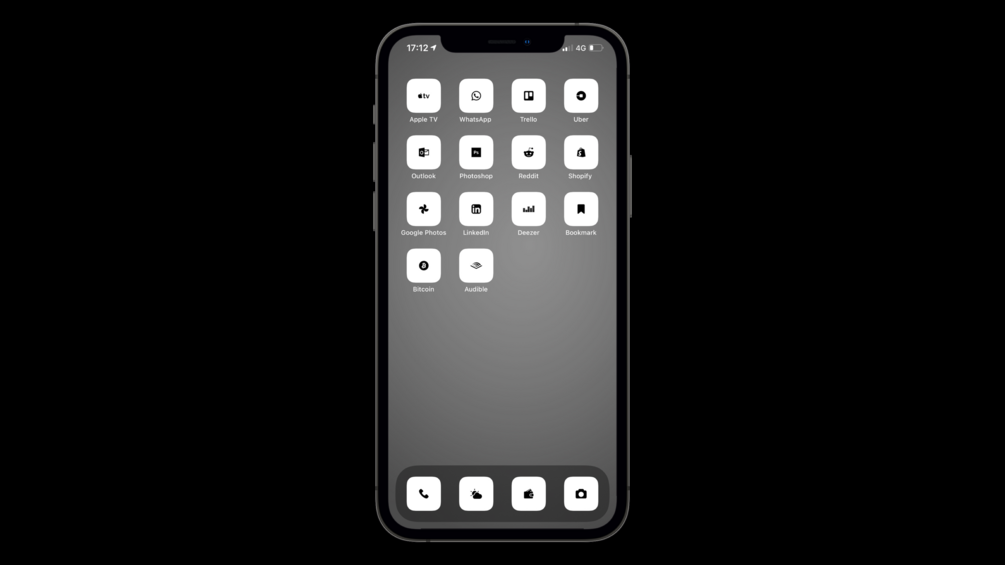 iOS & iPadOS white mini icons + wallpapers