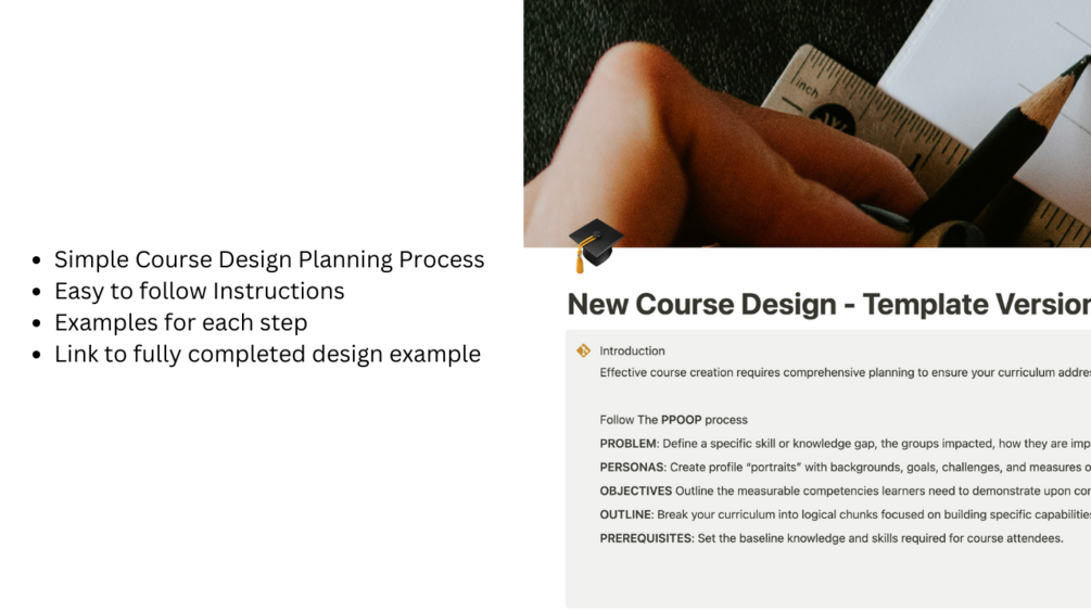Course Design Notion Template - PPOOP