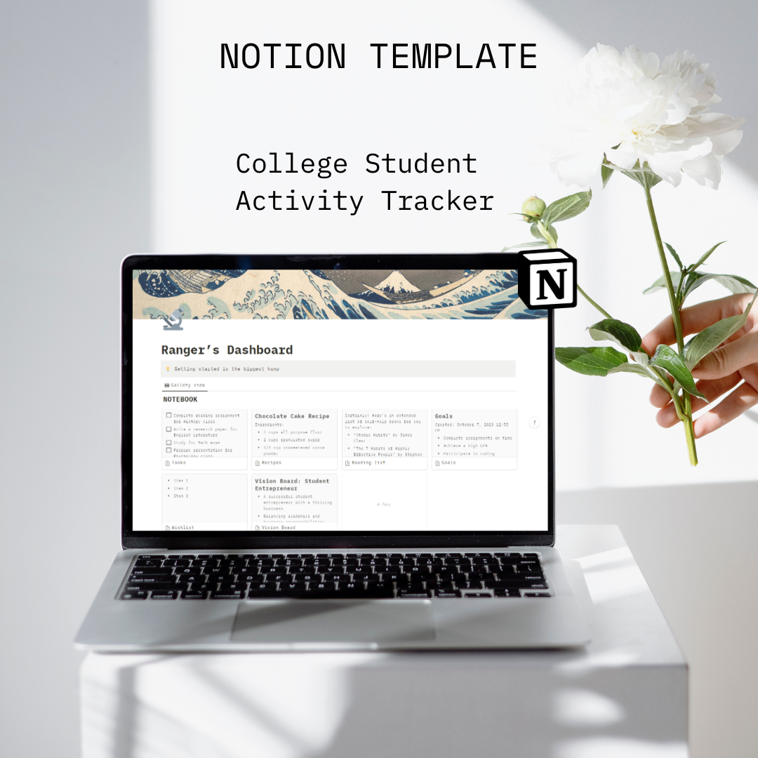 college student activity tracker notion template - Ranger