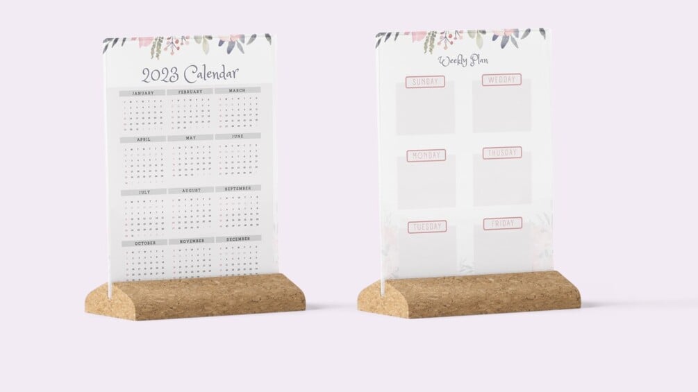 2 Year Pocket Planner 2022-2023: Watercolor Floral Cover 2 Year Monthly ...