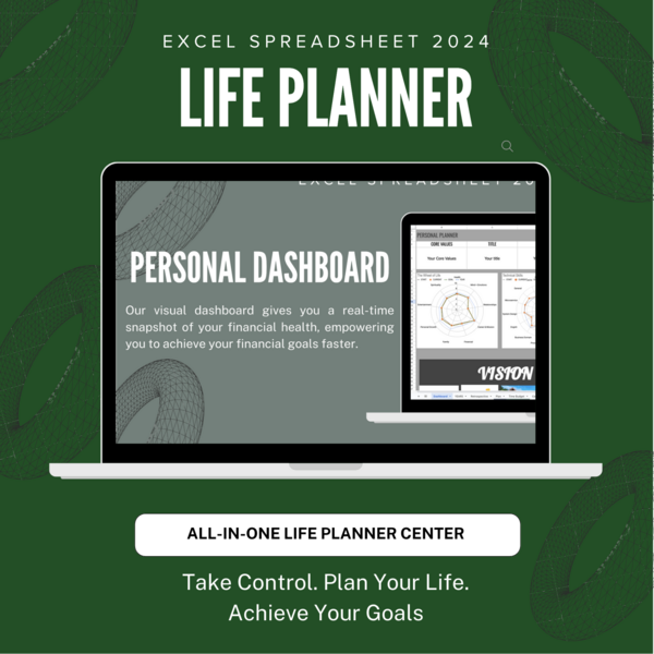 Excel Bundle: All-in-One Life & Personal Finance Planners