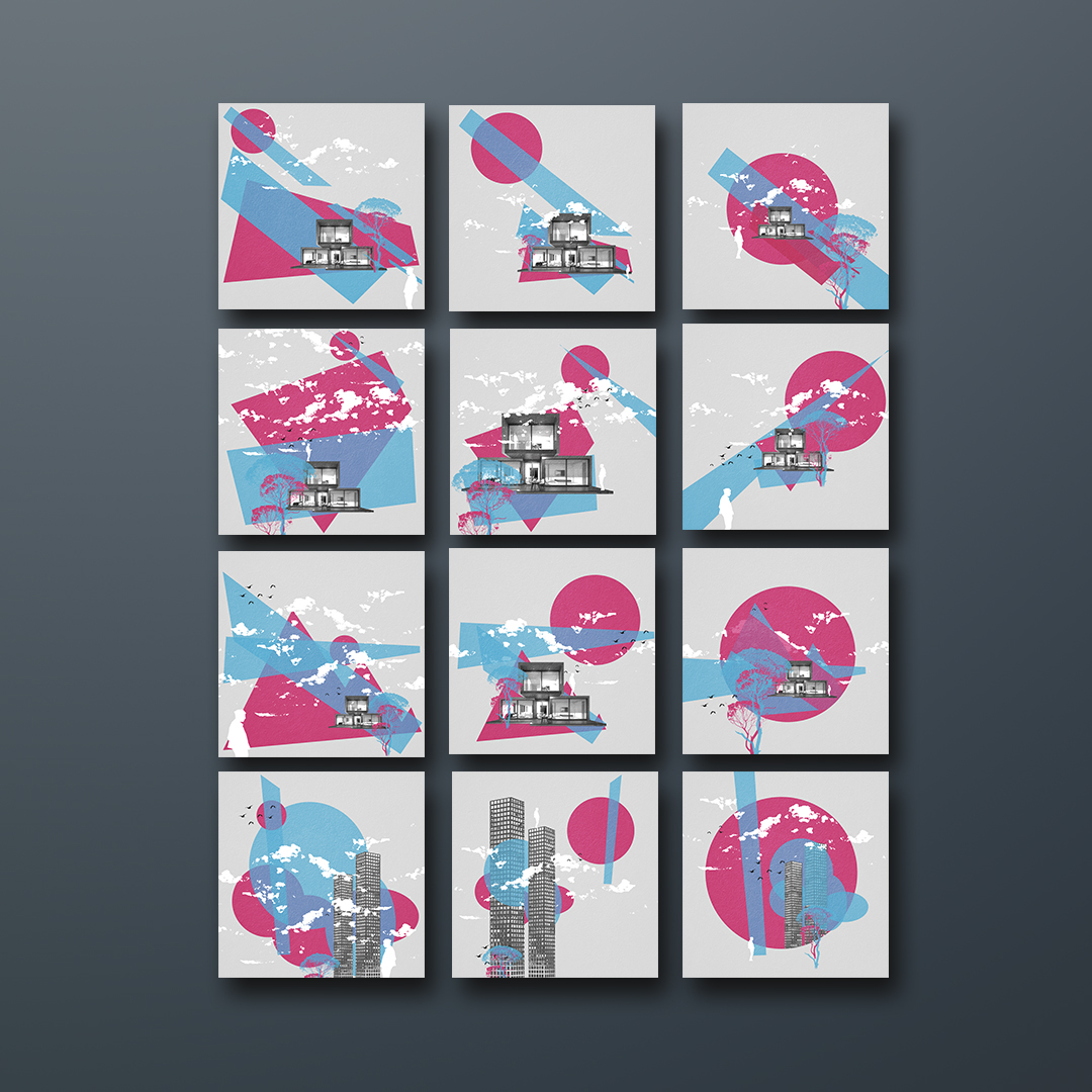 Rendering Template Pack 08// Deconstructed Style