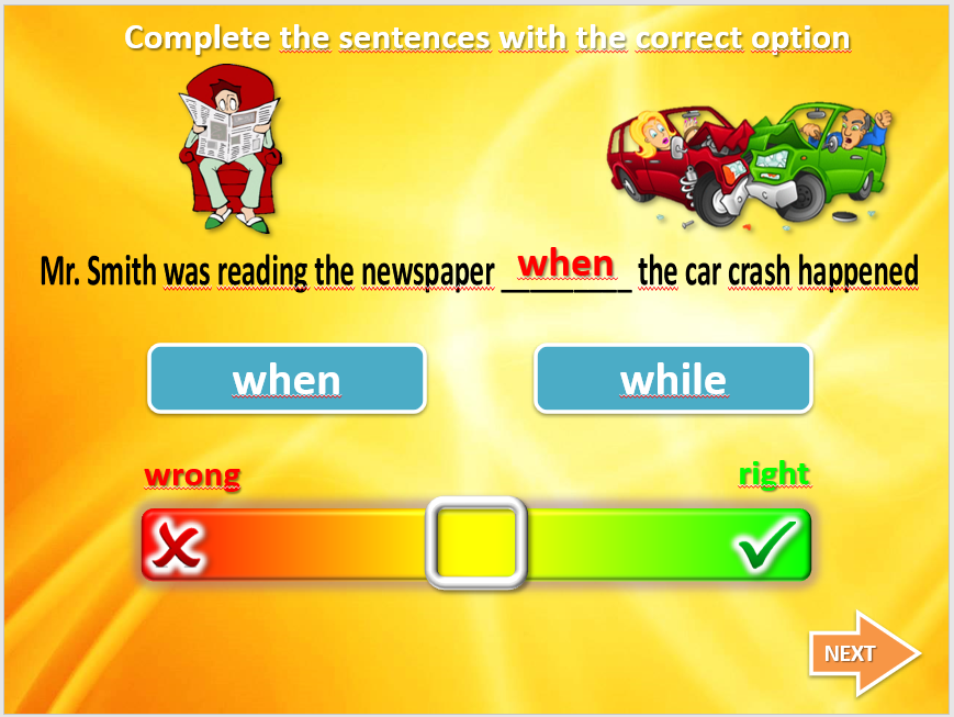 48 Sunset street – Past continuous – PPT game