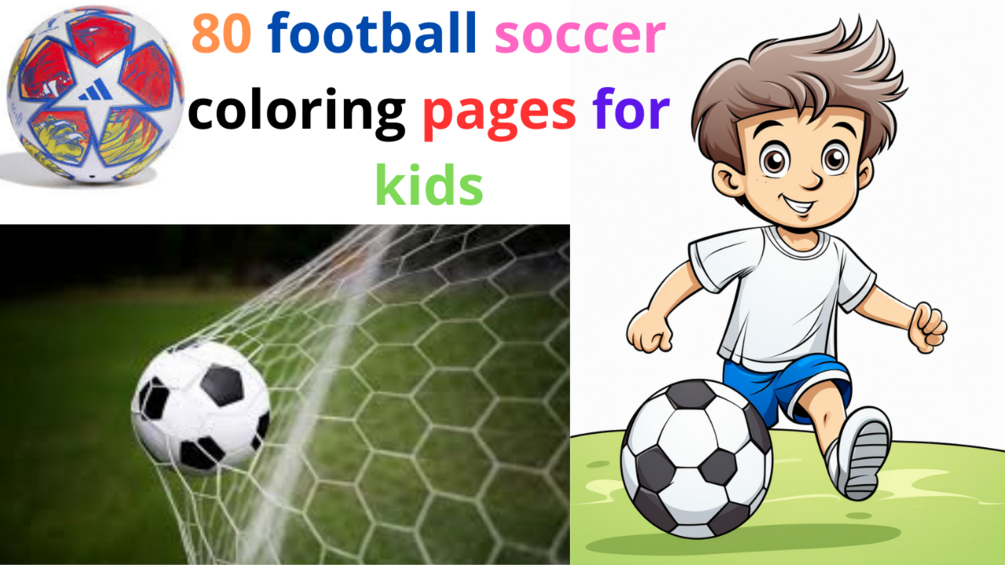80 Football Soccer Coloring Pages for kids