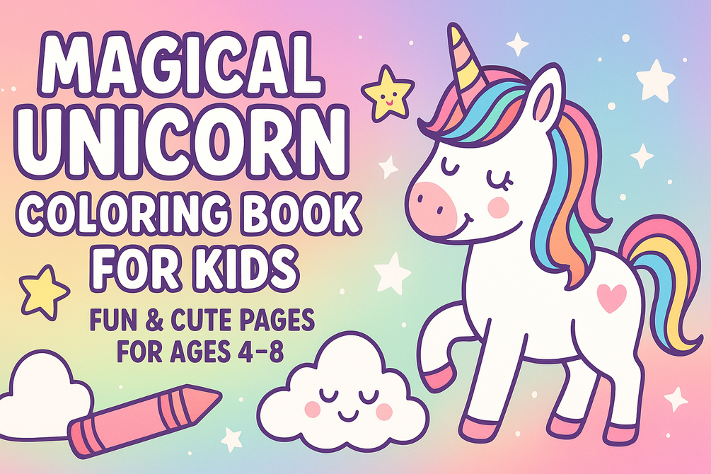 My First Unicorn Colouring Book: Cute & Magical Creatures for Kids