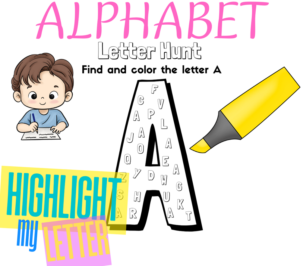 Alphabet Hunt! Alphabet Recognition Activity for All 26 Letters